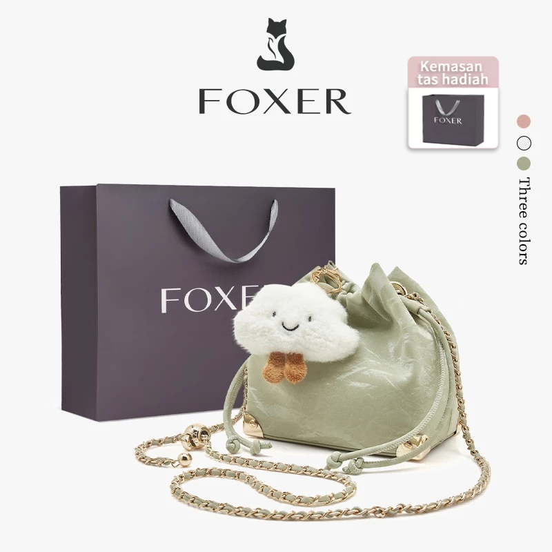 Jual FOXER Tas Bahu Tunggal Model Awan Tas Rantai Mewah Yang Unik Tas ...