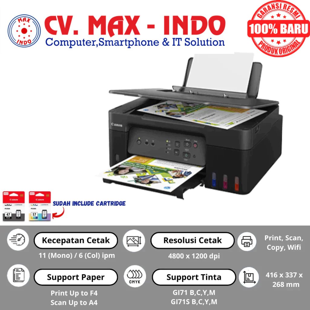 Jual CANON PRINTER G3730 + INFUS | Shopee Indonesia