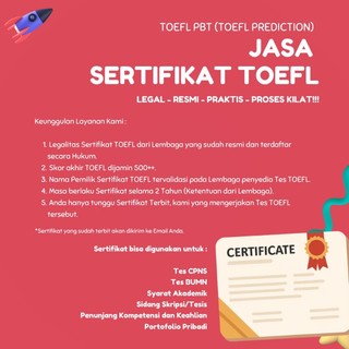 Jual Sertifikat Toefl Terlengkap & Harga Terbaru Juni 2026 | Shopee ...