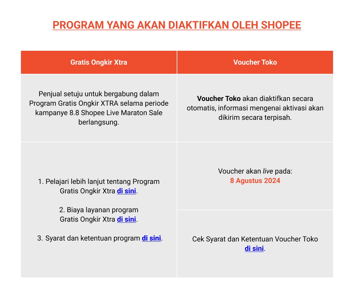 8.8 Shopee Live Maraton Sale