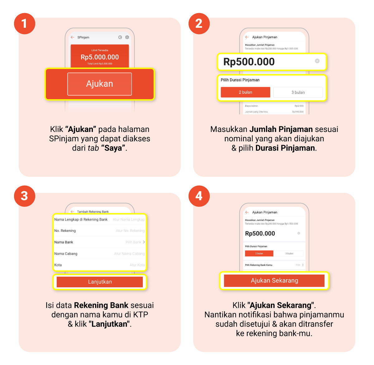 Pinjaman Online Resmi, Cicilan S/D 12 Bulan | SPinjam
