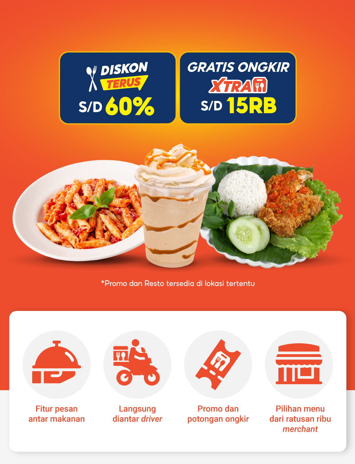 ShopeeFood | Diskon Terus s/d 60% & Gratis Ongkir