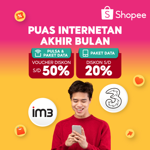 Promo Mini Mega Deals IM3 & Tri di Shopee