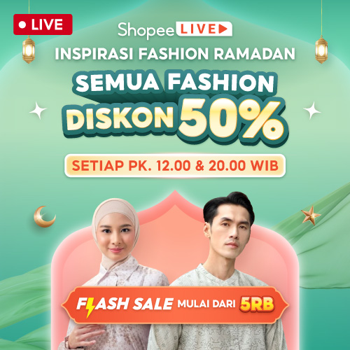Belanja di Shopee Live | Semua Fashion Diskon 50%