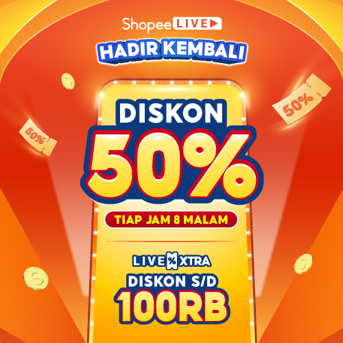 Belanja di Shopee Live | Diskon 50% Tiap Jam 8 Malam dan Live XTRA ...