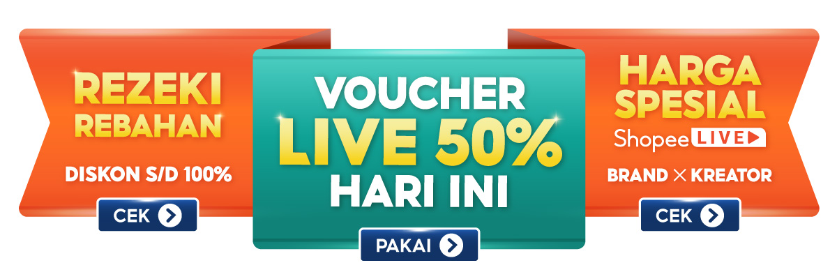 Belanja di Shopee Live | Voucher Kilat 50% Tiap Jam 12.00 & 20.00 dan ...