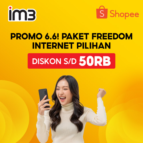 Promo 6.6! Paket Freedom Internet Diskon s/d 50%