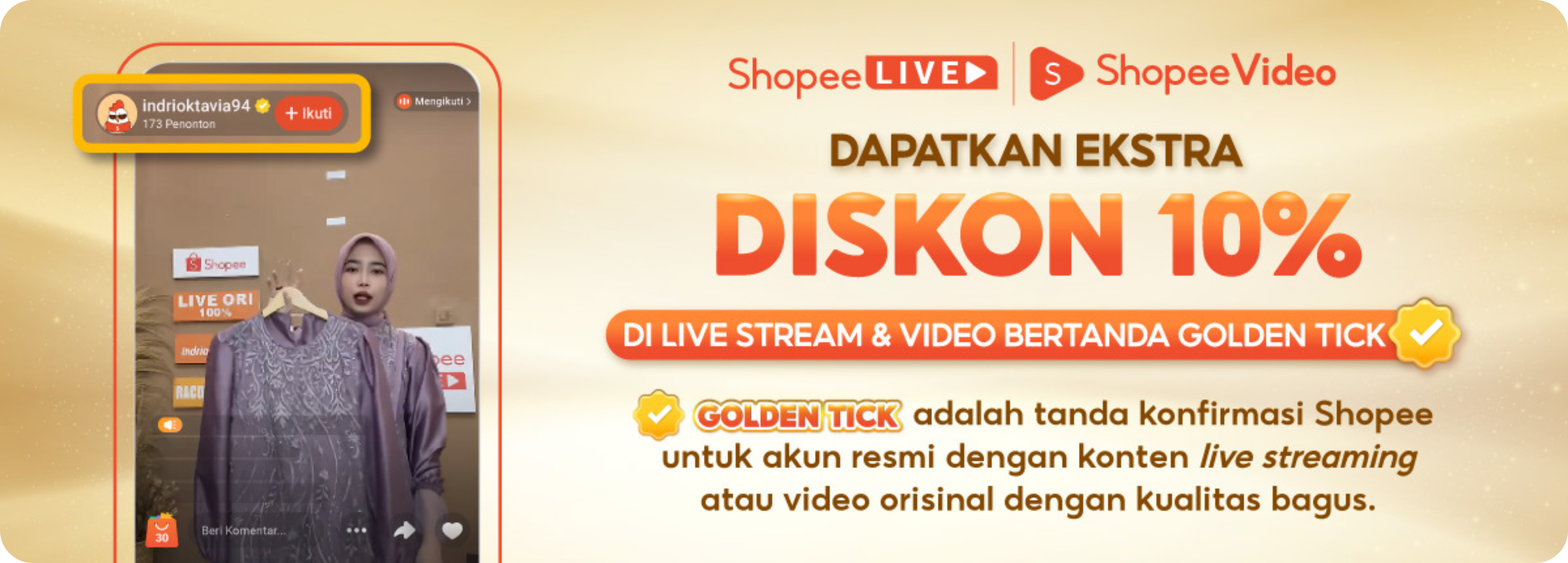 Belanja di Shopee Live | Diskon s/d 100RB
