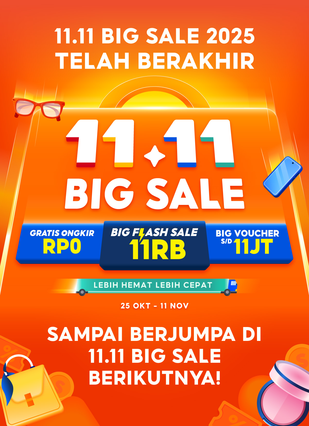 Promo 11.11 Big Sale - Gratis Ongkir Rp0