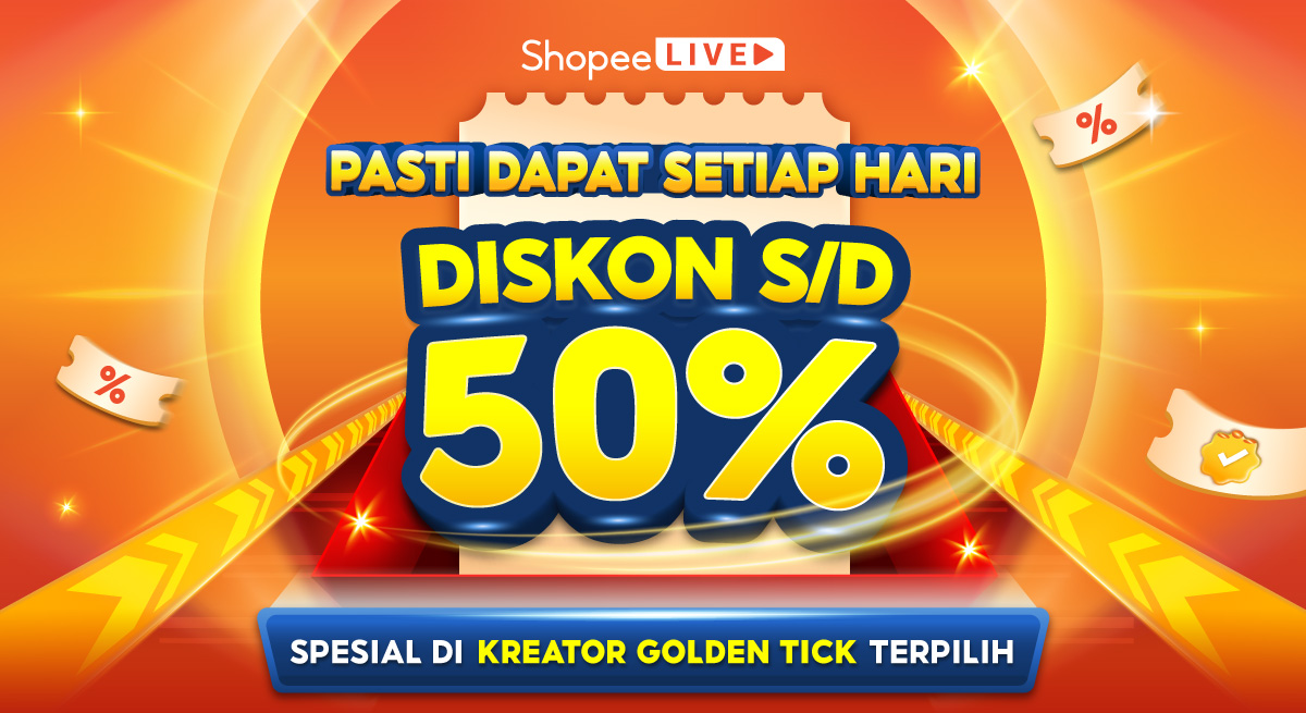 Belanja di Shopee Live | Diskon s/d 50% di Livestream Kreator Golden ...