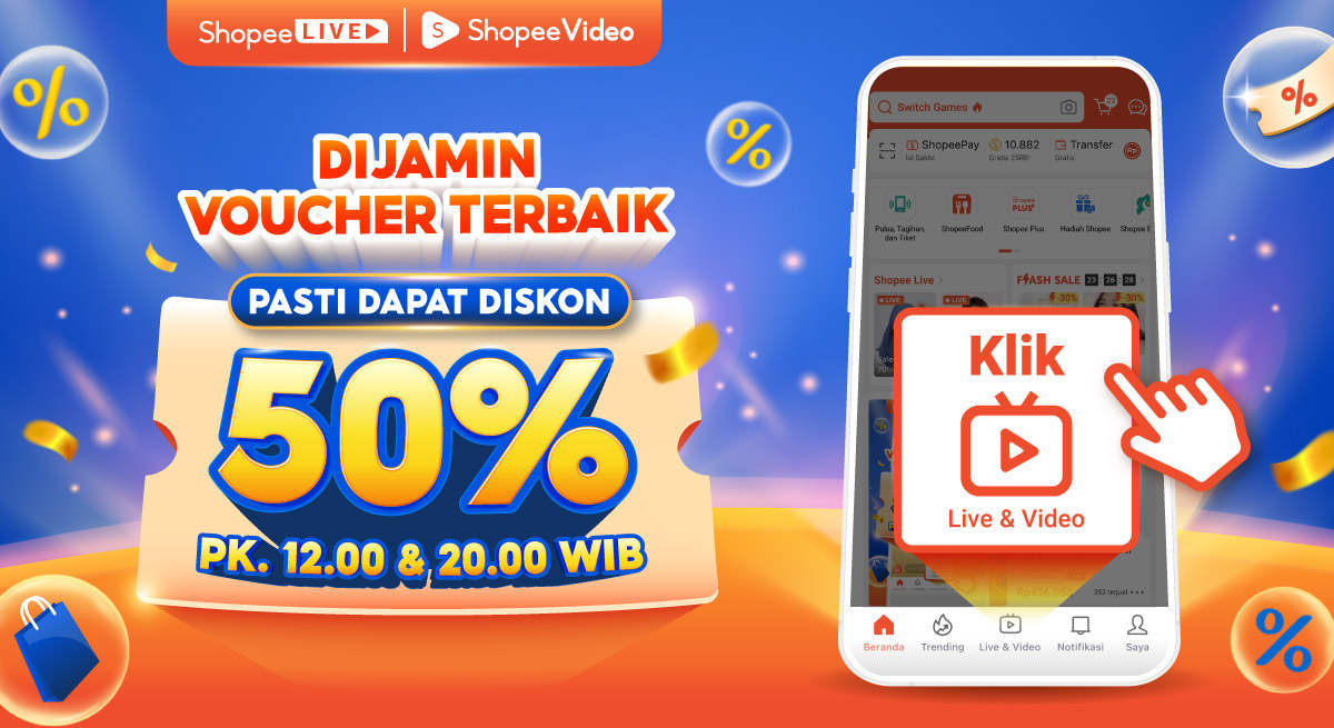 Belanja di Shopee Live | Diskon s/d 50% di Livestream Kreator Golden ...