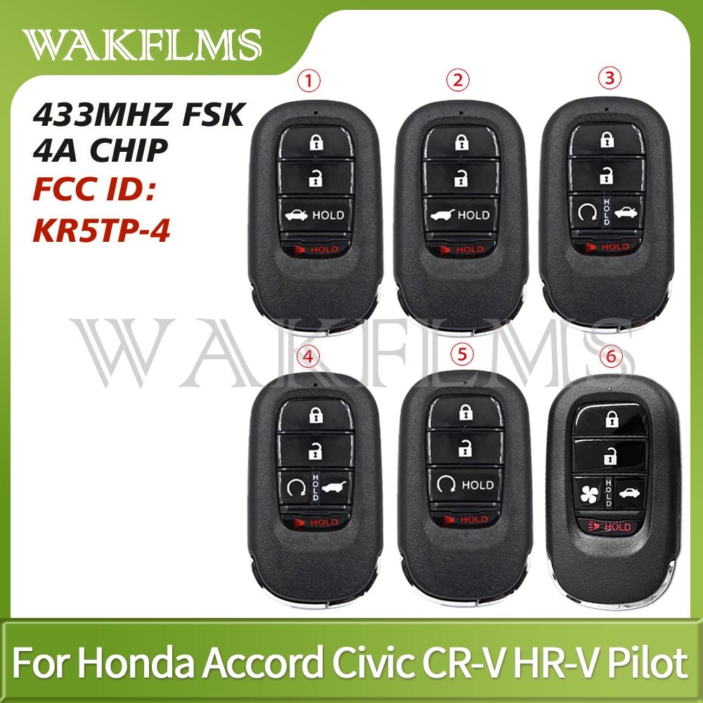 Jual KR5TP-4 Keyless Go For Honda Accord CR-V HRV Pilot Civic 2022 2023 ...