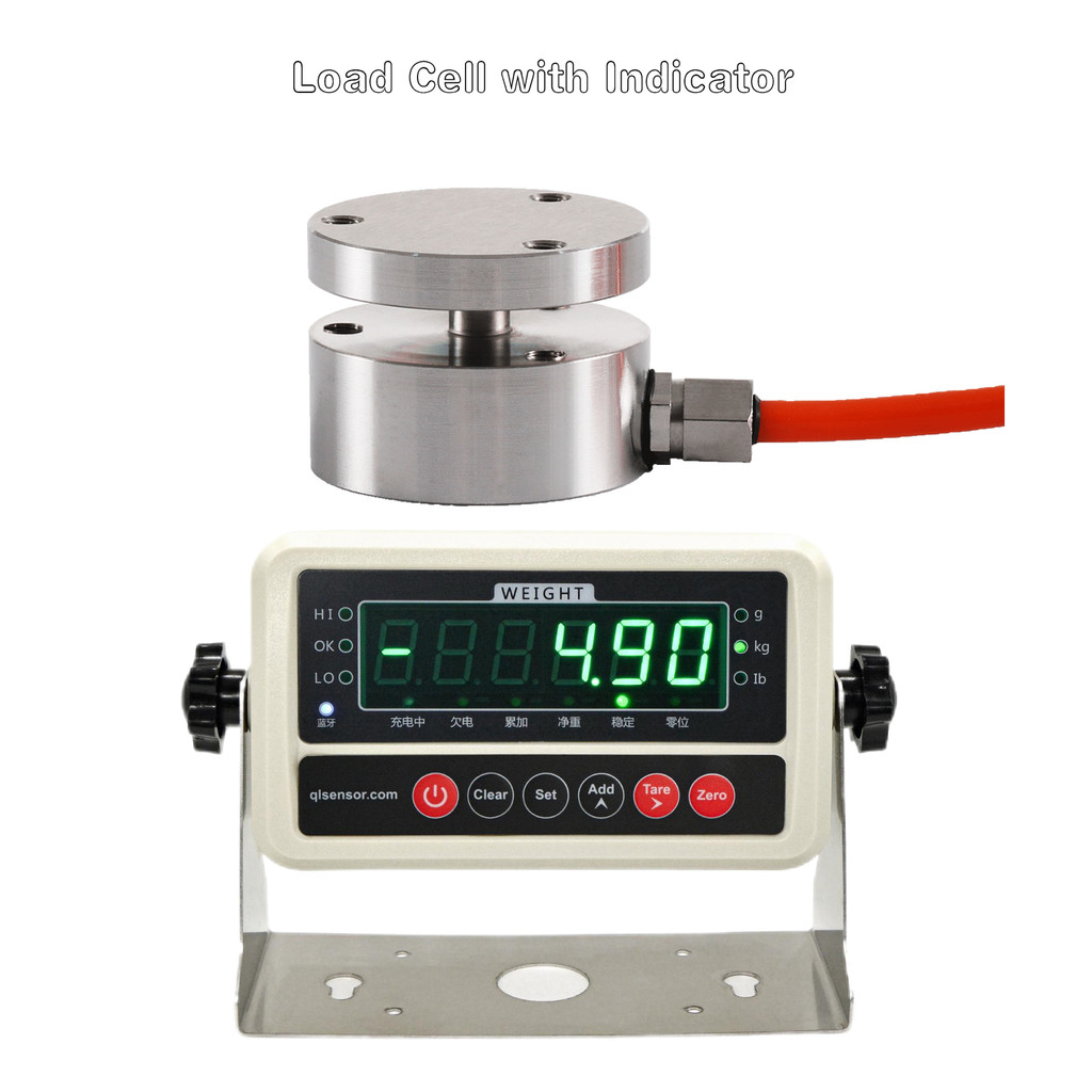 Jual Mini Bellow Type Load Cell Sensor with Indicator Digital Readout ...