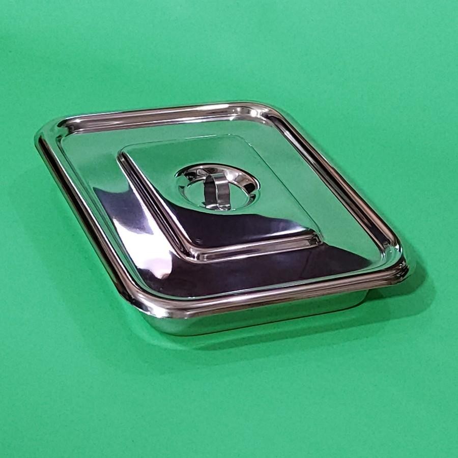Jual Bak Instrument Instrument Tray with Cover SS 25x20x5cm | Shopee ...