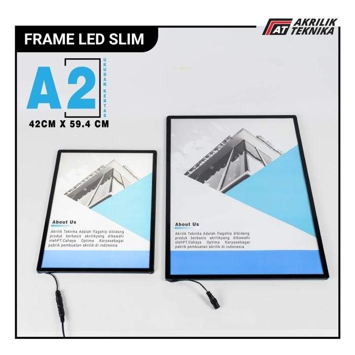 Jual FRAME / BINGKAI / DISPLAY POSTER LED / LAMPU AKRILIK SLIM LIGHT ...