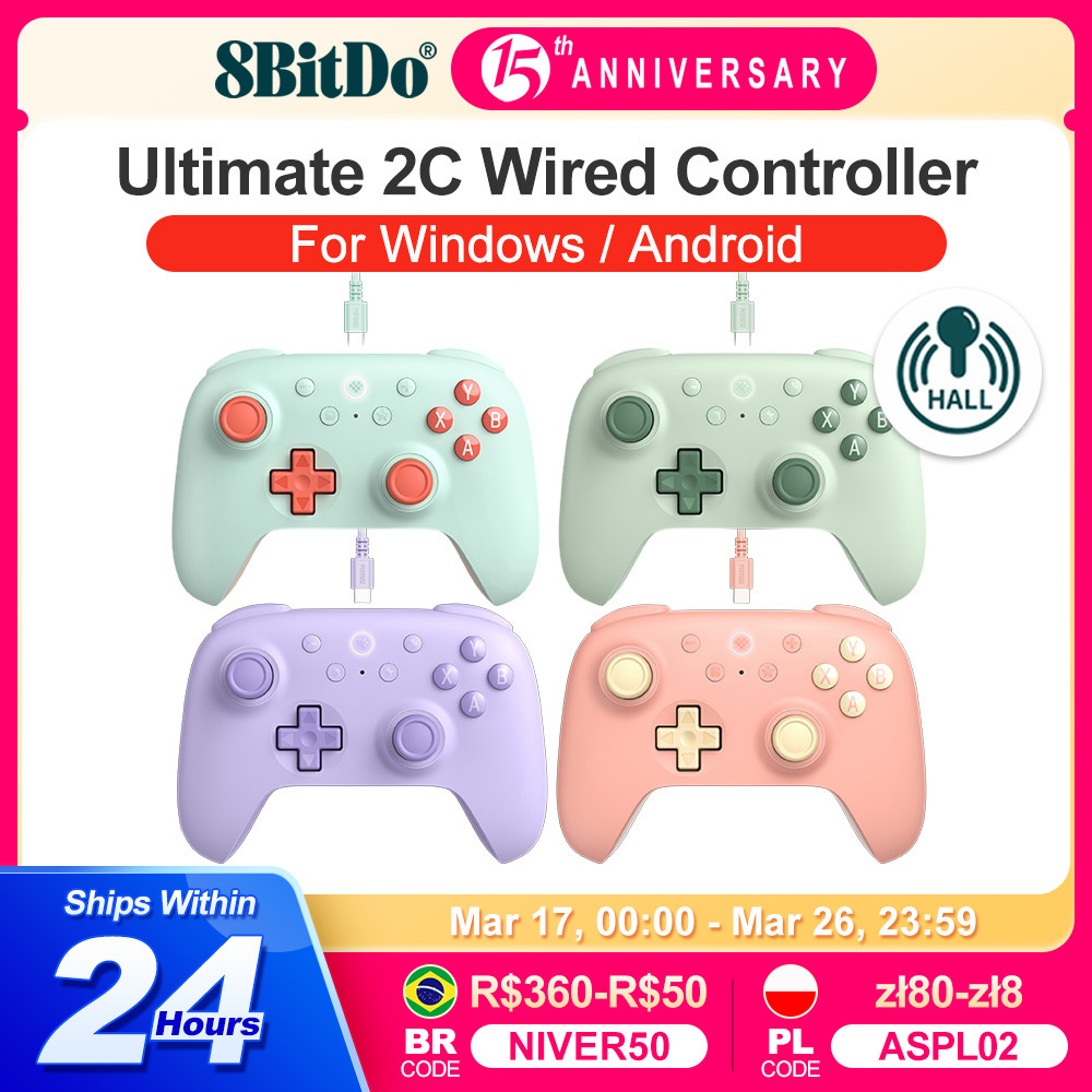 Jual 8Bitdo Ultimate 2C Wired Controller Gamepads Pc Black Myth Wukong ...