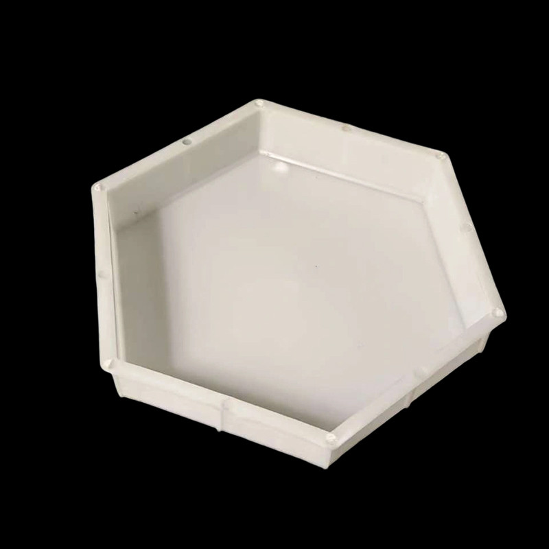 Jual Flat Solid Hexagonal Cement Plastic Mold River Slope Protection ...