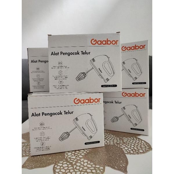 Jual (Expert) GAABOR HAND MIXER 100 WATT PENGOCOK TELUR STAINLESS ...