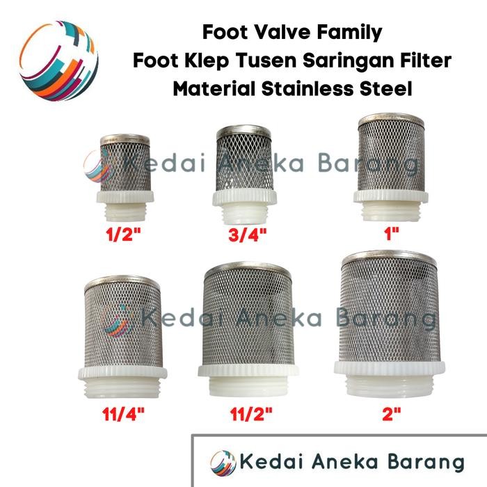 Jual Foot Valve Klep Tusen Tuzen Tosen Tozen Saringan Filter 1 1" Inch ...