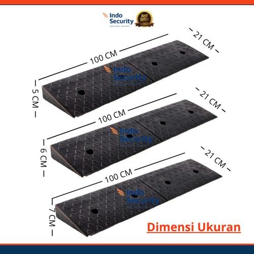 Jual Rubber Ramp Tanjakan Karet 1 Meter ukuran 5/6/7CM | Shopee Indonesia