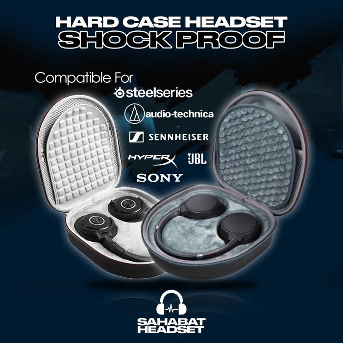 Jual Headphone Headset Hard Case Bag Pouch Box for Audio Technica Jbl ...