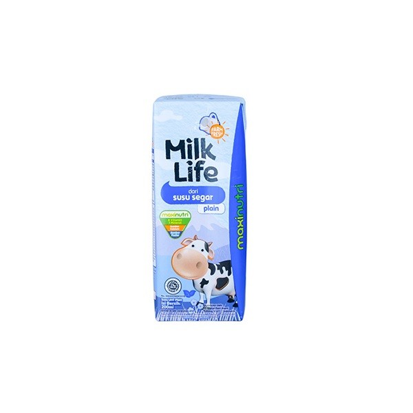Jual MILK LIFE UHT PLAIN 200 ML | Shopee Indonesia