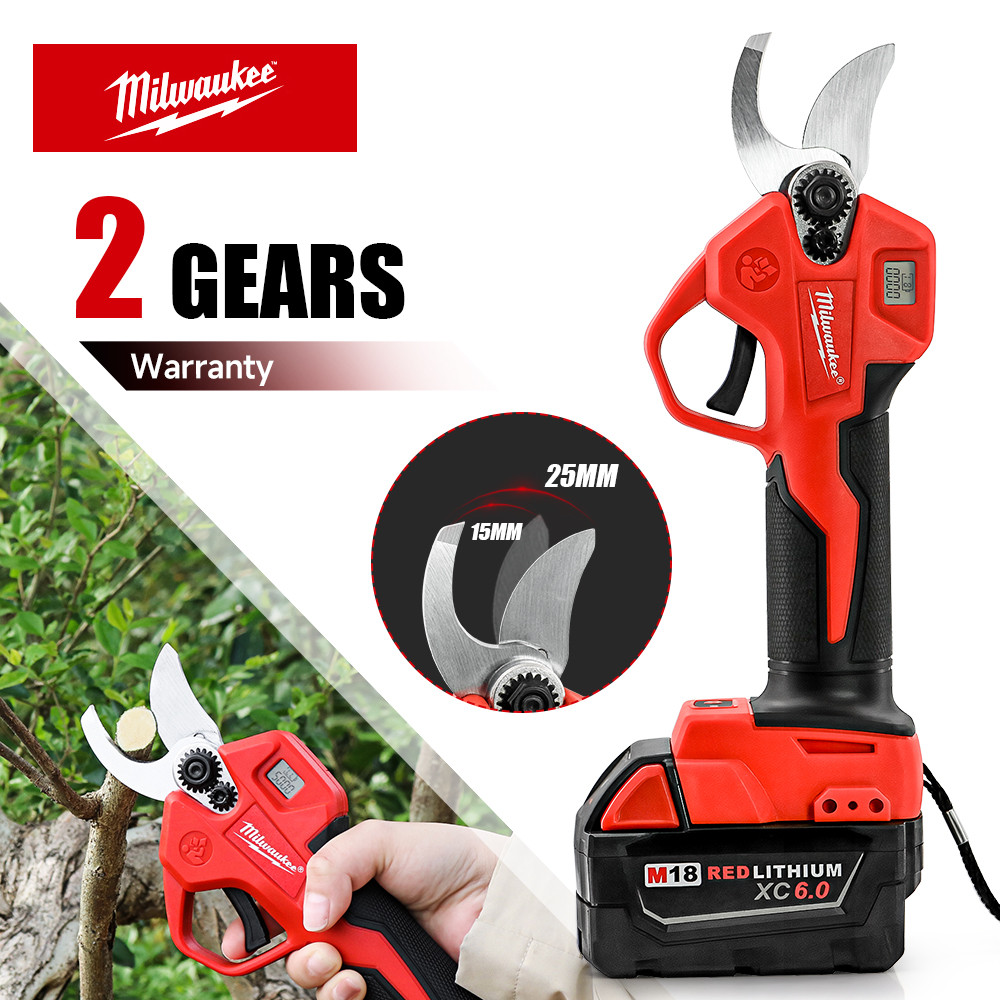 Jual Milwaukee M18 Battery Electric Pruning Shears Professional ...