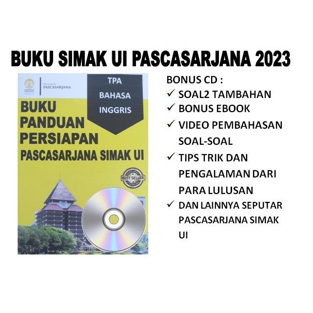 Jual Buku Panduan Dan Persiapan Simak Ui Pascasarjana 2023 Terlaris | Shopee Indonesia