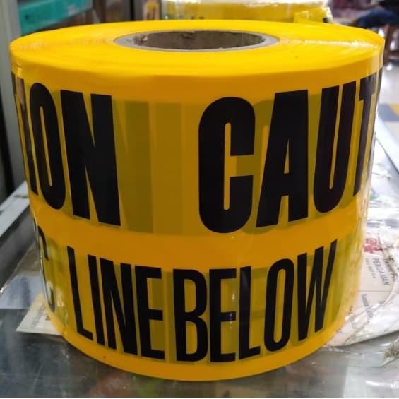 Jual Tape Warning Caution Buried Electric Line Below,Tanda Peringatan | Shopee Indonesia