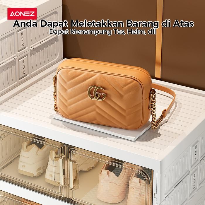 Jual (Expres) AONEZ Minimalis transparan dapat dilipat Lemari Praktis ...