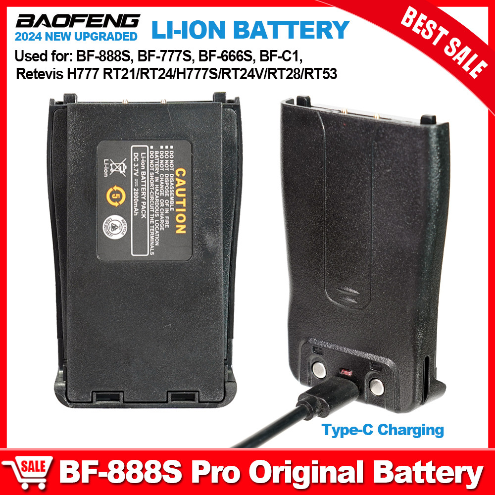 Jual Baofeng Bf-888S Pro Original Battery Upgraded Type-C (Usb-C ...