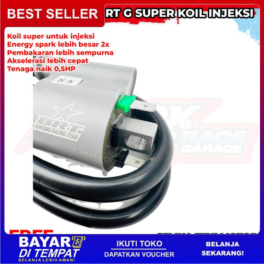 Jual FREE ONGKIR KOIL COIL BRT INJEKSI KARBURATOR G-SUPER UNIVERSAL ...