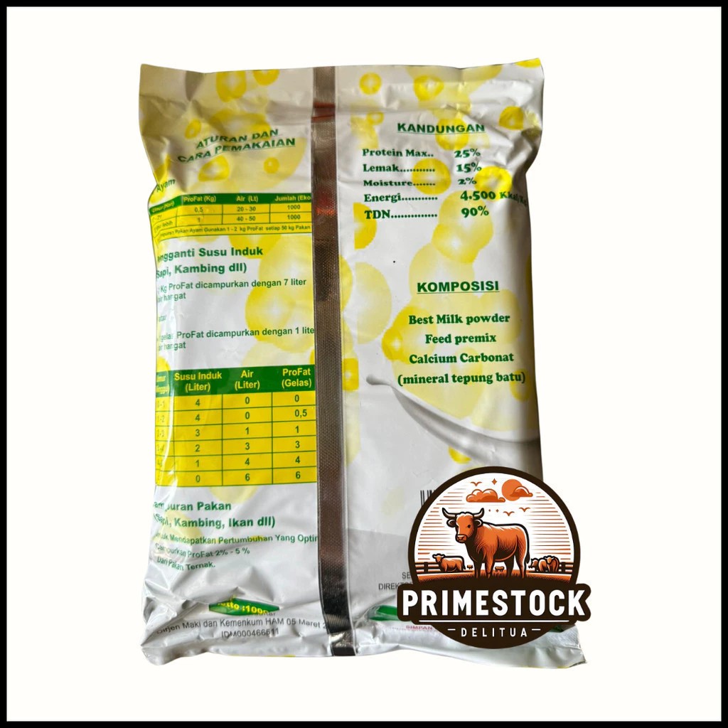 Jual Profat SUsu Untuk ternak sapi kambing babi kuda kucing anjing isi ...