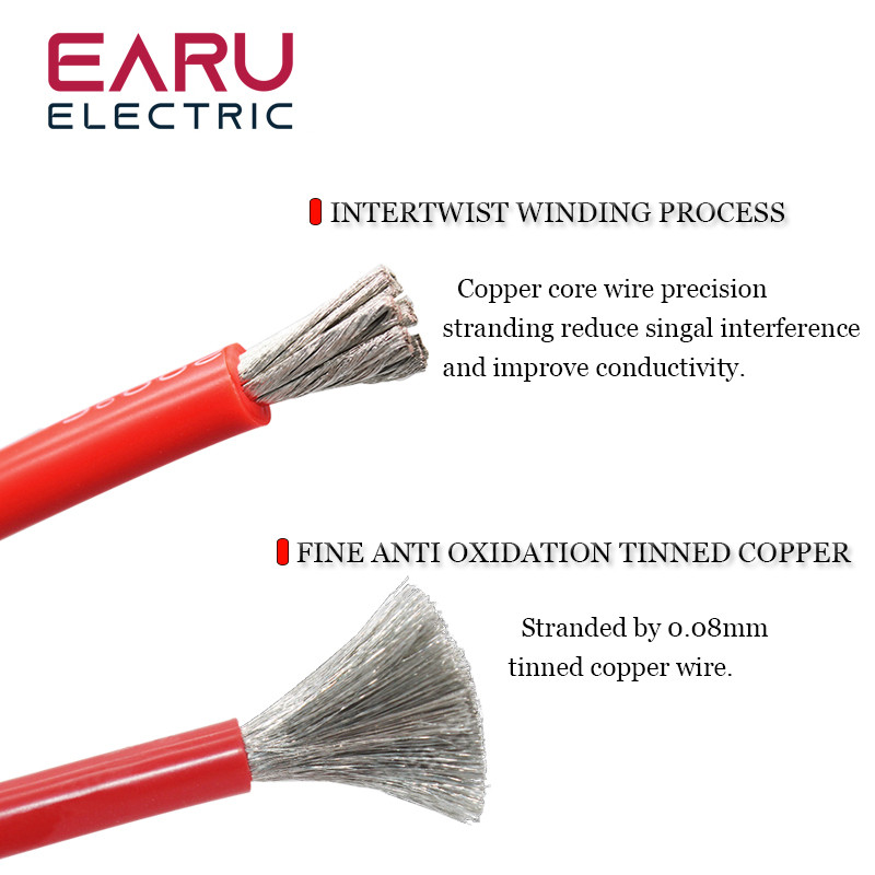 Jual New 10Meters/Lot Heat-resistant Soft Electrical Silicone Wire ...