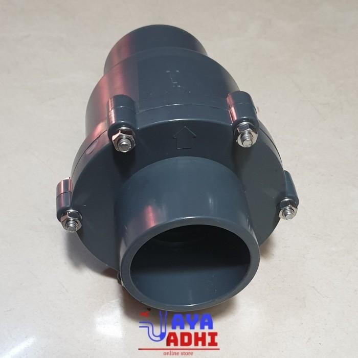 Jual PVC CHECK VALVE 1" CHECKVALVE 1 INCH TUSEN KLEP TUSLAH ONE WAY ...