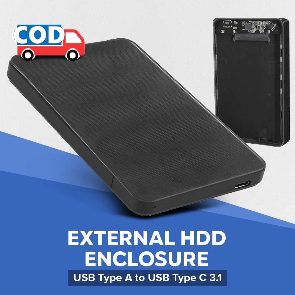Jual HDD Enclosure Case Eksternal 2.5 Inch USB Type A to USB Type C 3.1 ...