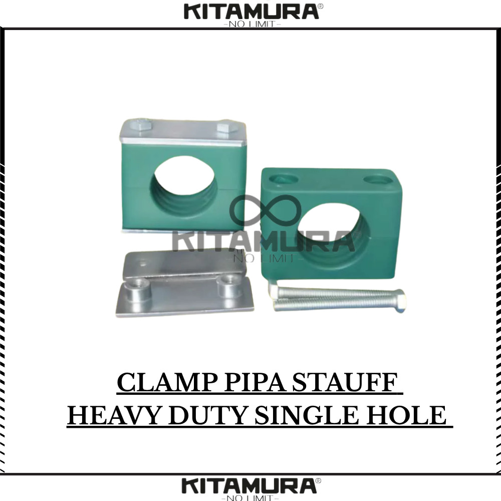 Jual 15MM Clamp Stauff Pipe Tubing Hydraulic Heavy Duty Single Hole ...