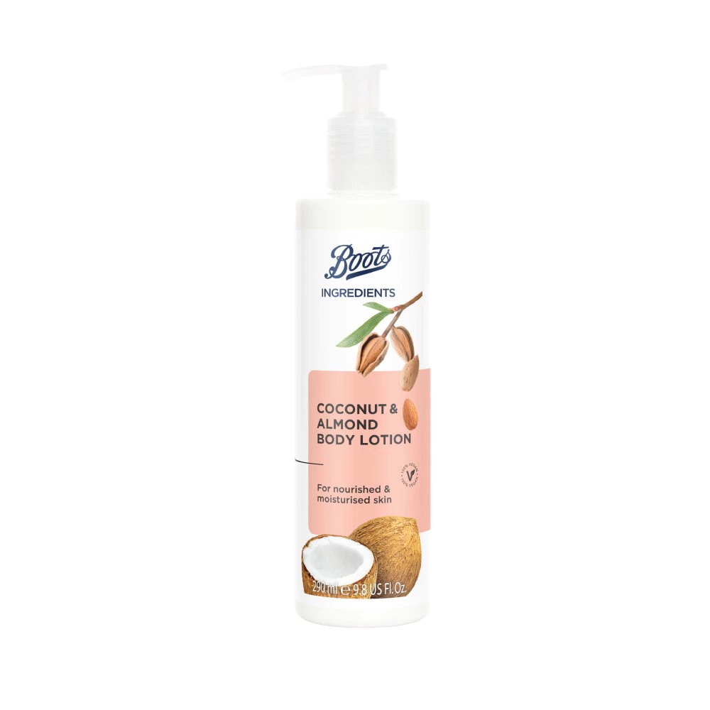 Jual Boots Ingredients Coconut & Almond Body Lotion 290Ml | Shopee ...