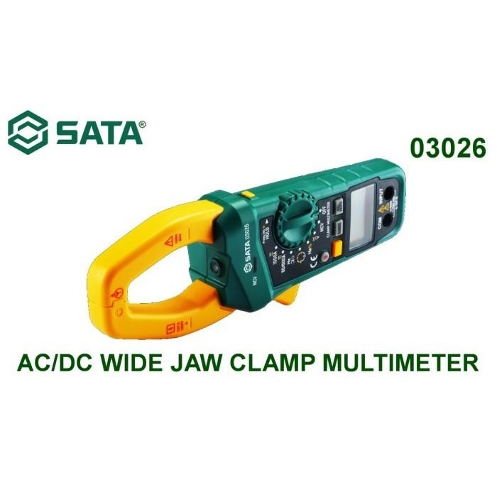 Jual Pengukur Arus Listrik 03026 AC/DC Wide Jaw Clamp Multimeter Sata ...