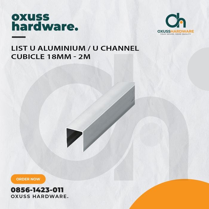 Jual List U Aluminium / U Channel Cubicle 18 MM | Shopee Indonesia