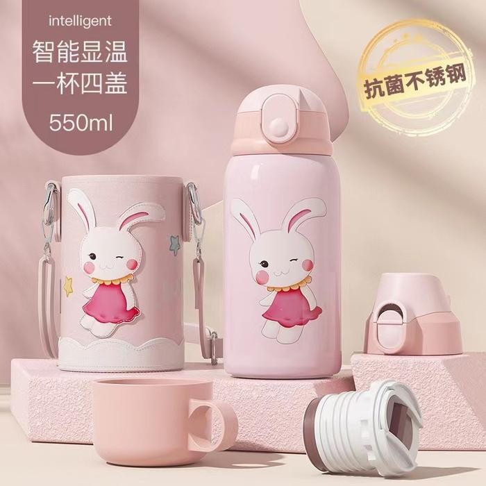 Jual Botol Termos Anak Karakter Disney stainless steel SET LED Suhu 550 ...