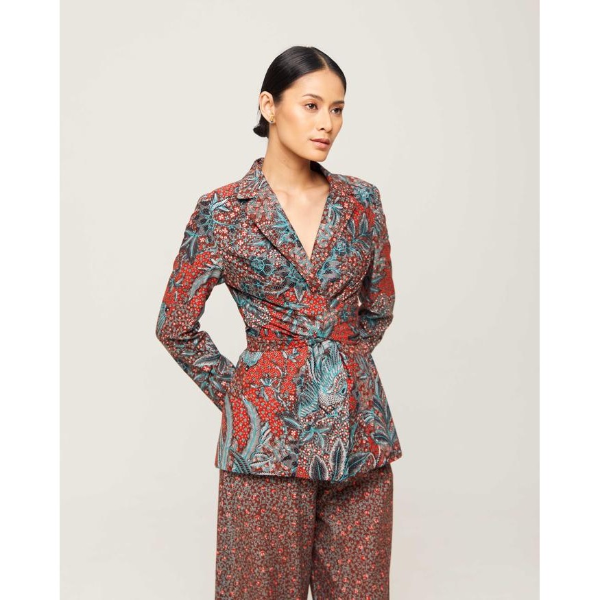 Jual Purnama Blazer - Amanda Hartanto Batik | Shopee Indonesia