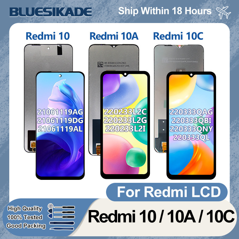 Jual For Xiaomi Redmi 10C LCD 220333QNY Display For Redmi 10A 220233L2C ...