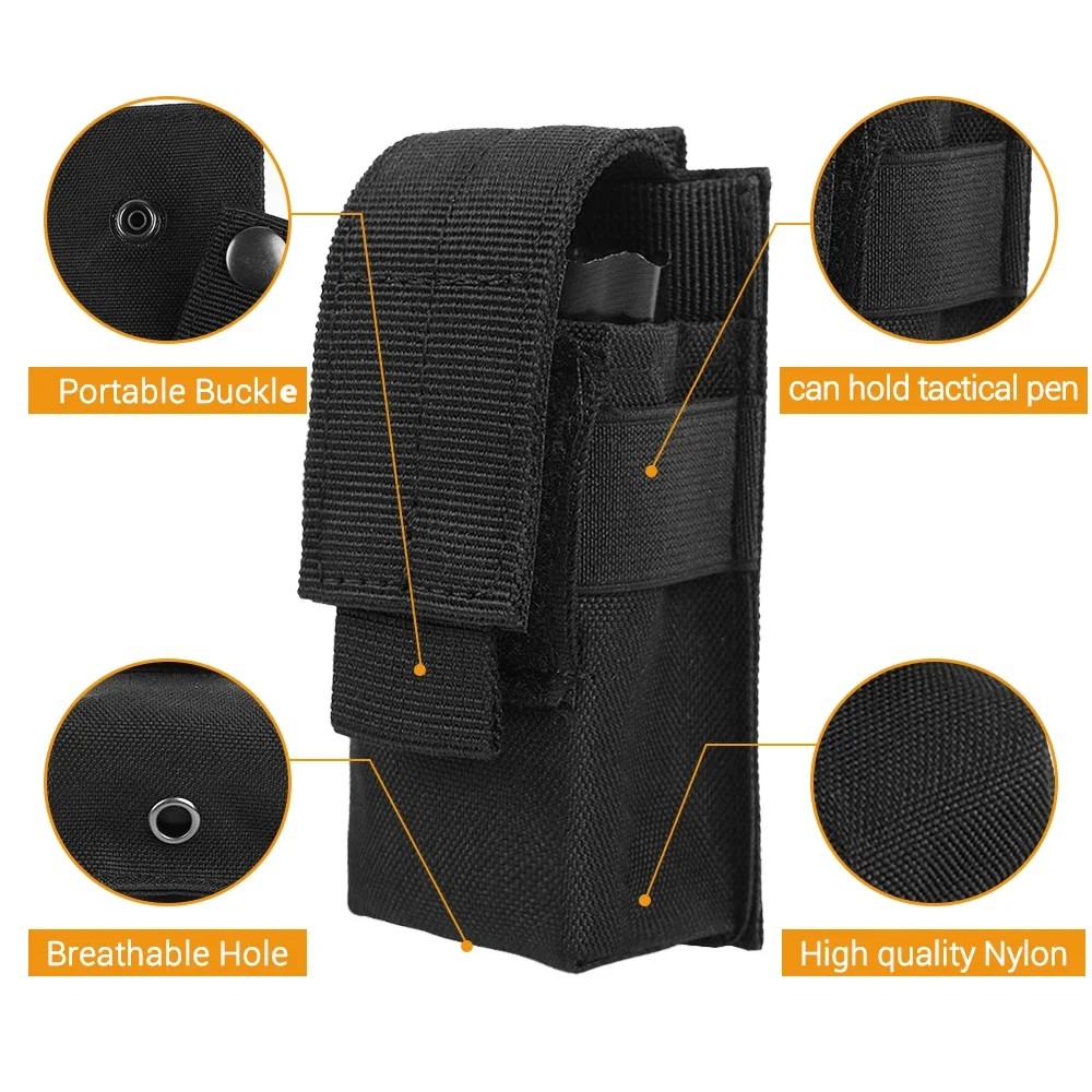 Jual Tactical Magazine Pouch Military Single Pistol Mag Bag Molle ...