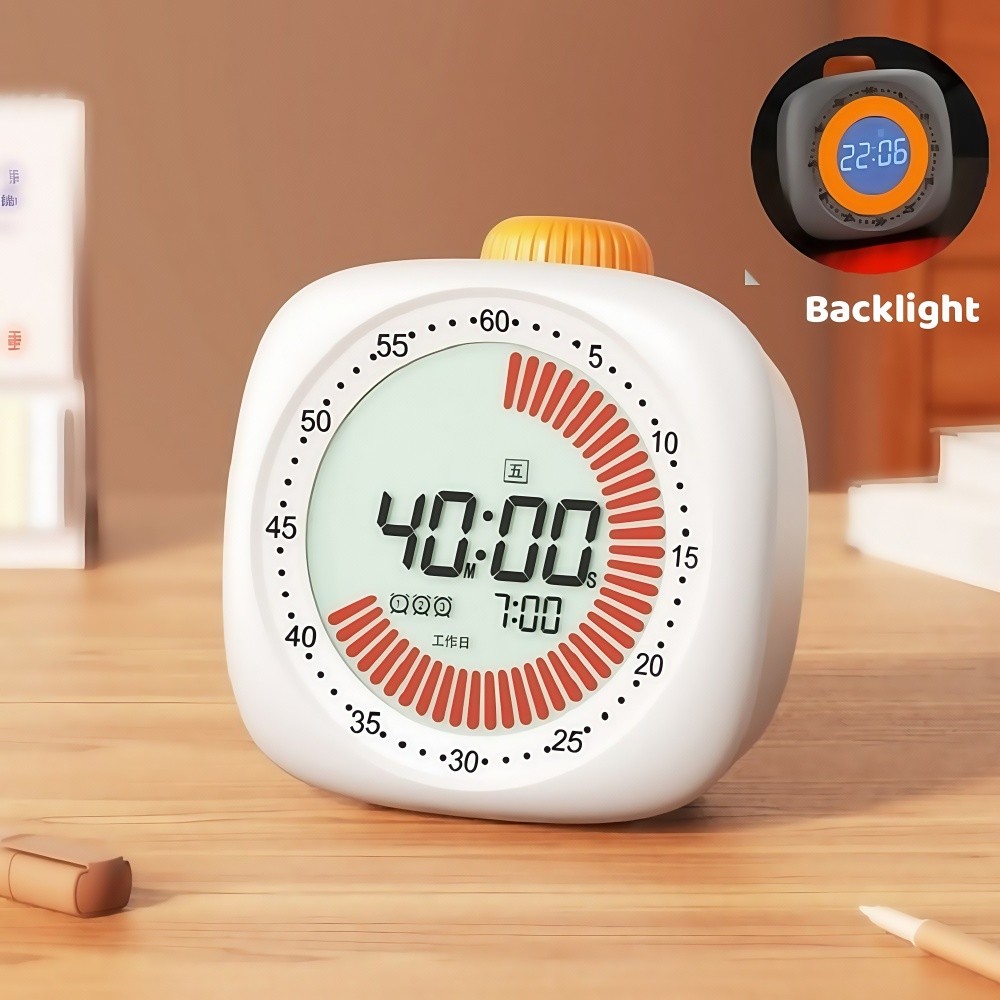 Jual Pomodoro Digital Visual Timer with 3 Alarm Clock, All In One 60min ...