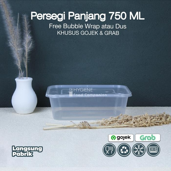 Jual Thinwall Rect 750 ML - Food Container - Kotak Makan Plastik | Shopee Indonesia