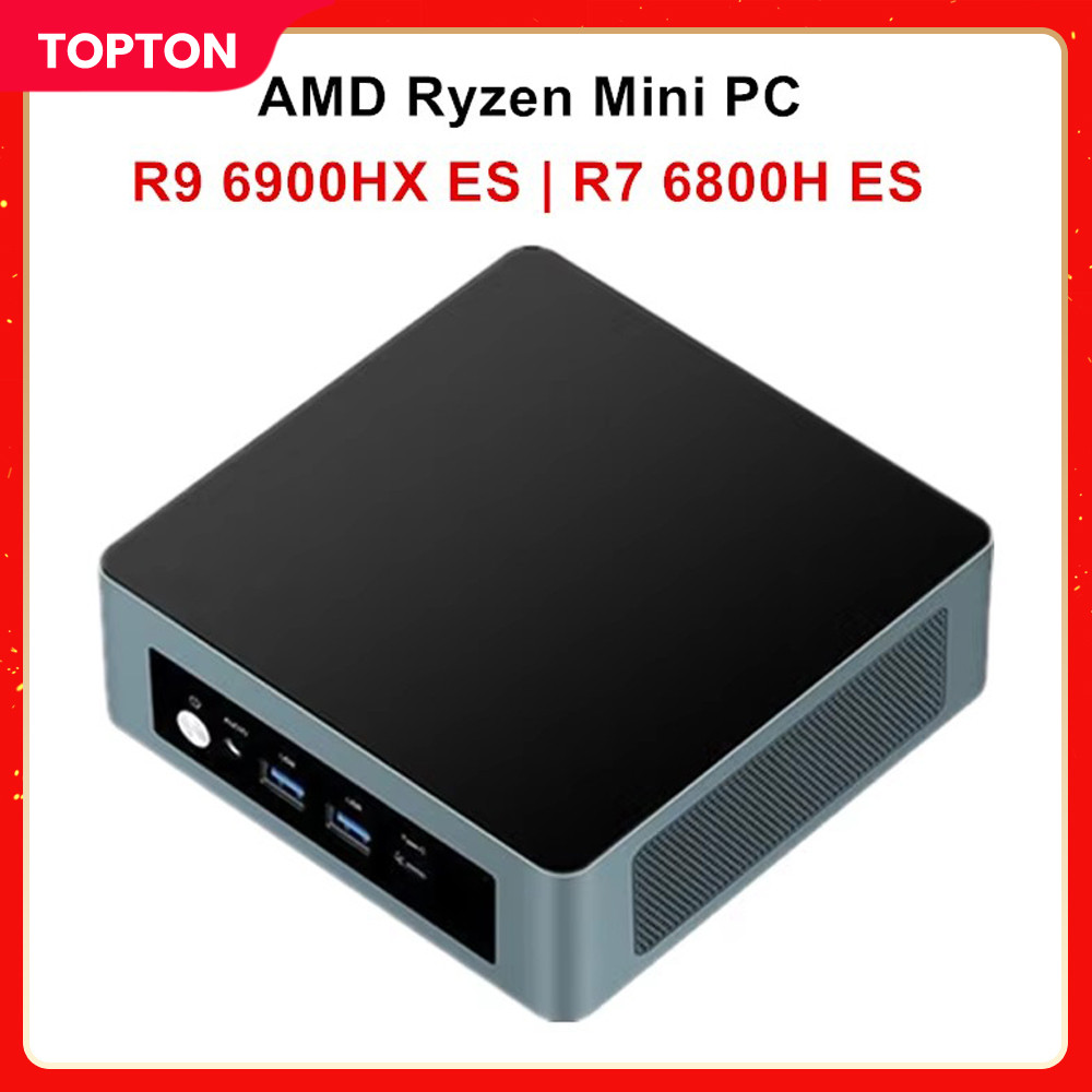 Jual Topton AMD Mini PC Gamer Ryzen 9 6900HX ES 8 Core 2xDDR5 2xLAN 2 ...