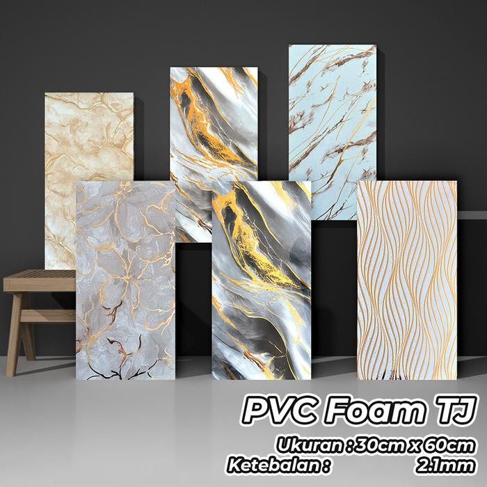 Jual 10 lembar wallpaper dinding kamar Stiker wall panel pvc tempel ...