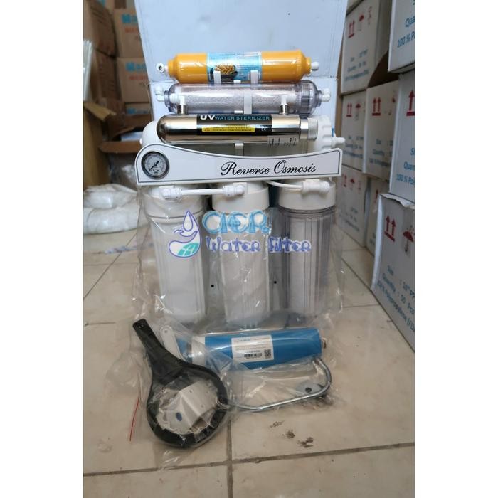 Jual Mesin Filter Air Minum Ro 10 Stage 100 Gpd + Uv +Alkali | Shopee ...