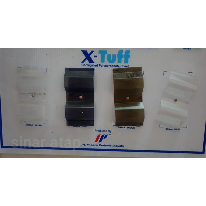 Jual Atap Xtuff Tb 0.7 Mm. Lebar Ef 75Cm. Gelombang Kotak Clear Pjg 2,4 ...
